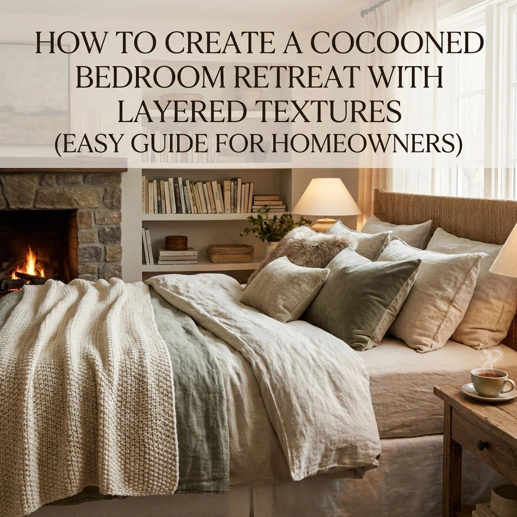 How to Create a Cocooned Bedroom Retreat with Layered Textures (Easy G