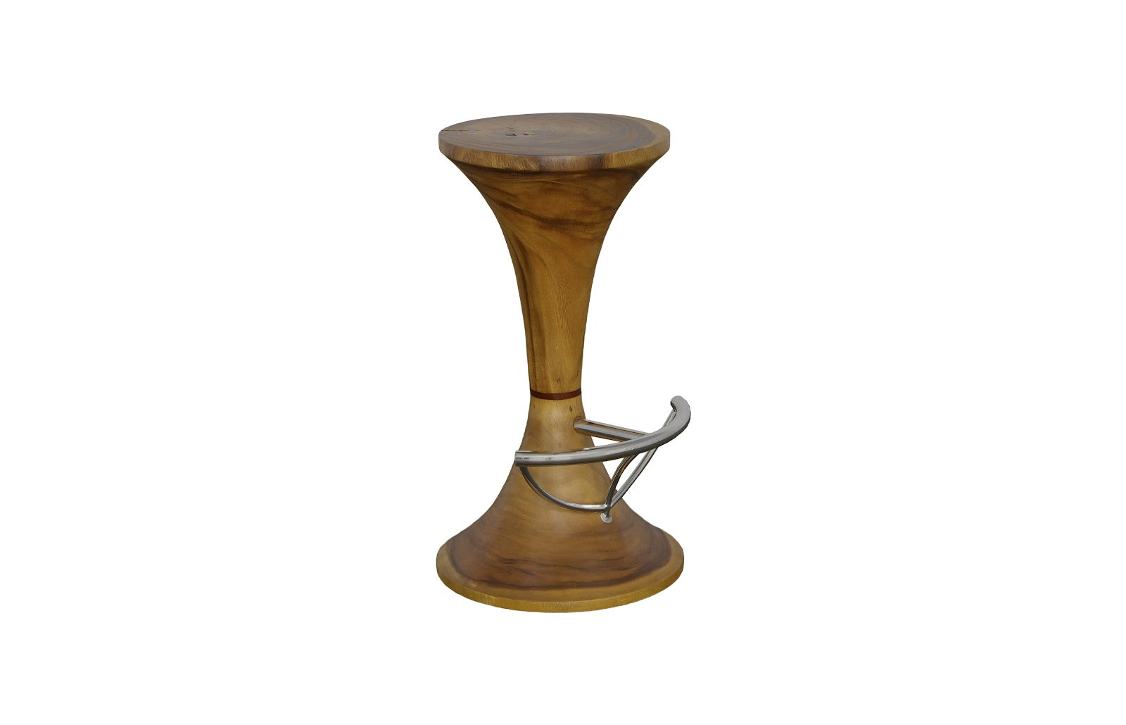 Marley Bar Stool, Chamcha Wood , Natural – Nahla Madison Home
